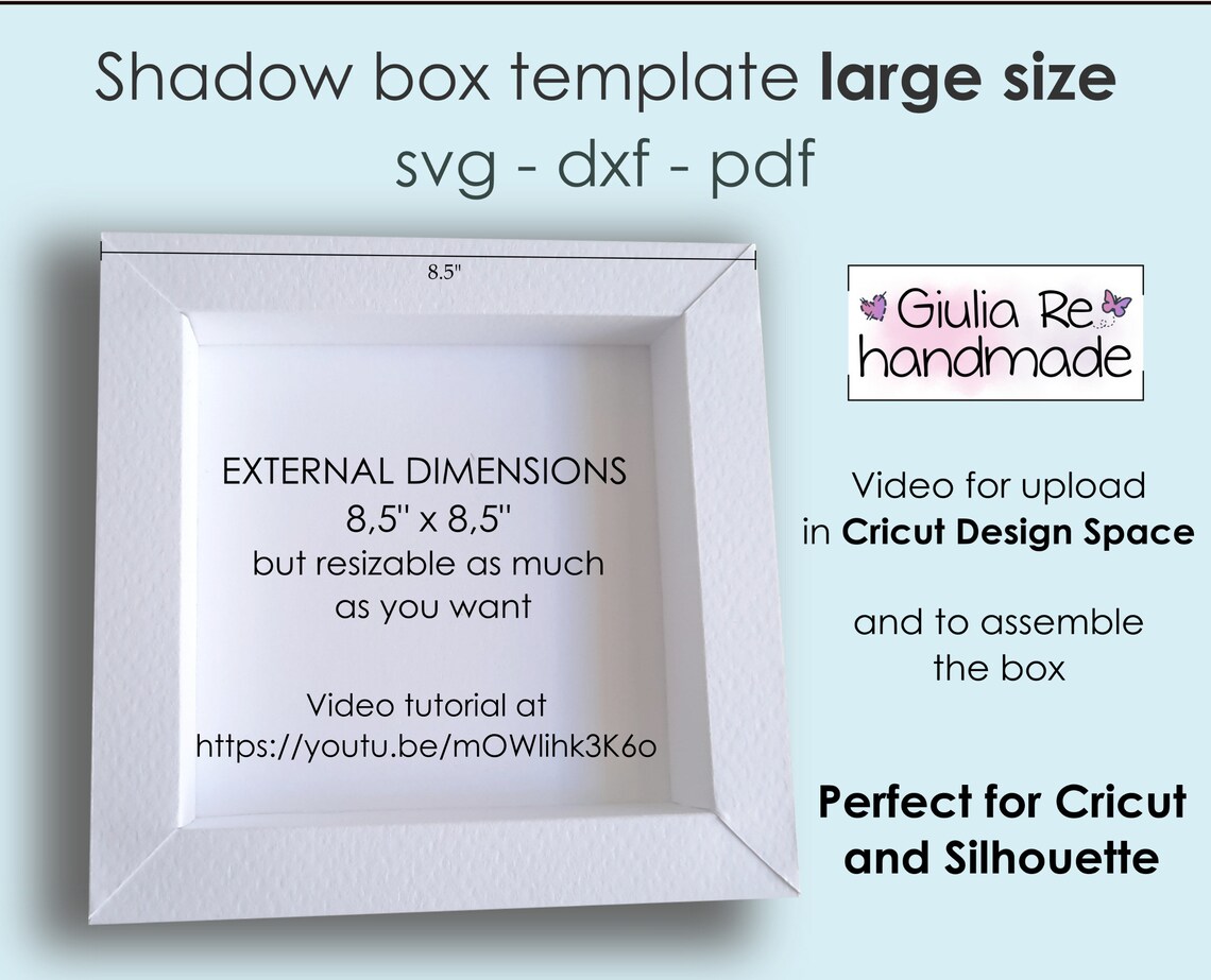 Shadow Box Svg Template Svg Files for Cricut and Silhouette | Etsy UK