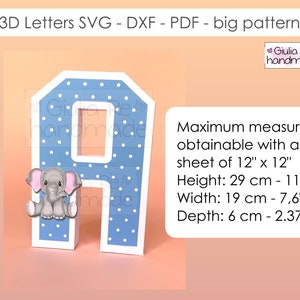 3d Letters Svg, 3d Letters Template, Cricut Svg Files, Layers and Video ...