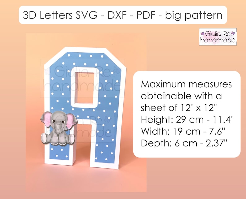 3d Letters Svg 3d Letters Template Cricut Svg Files Layers - Etsy