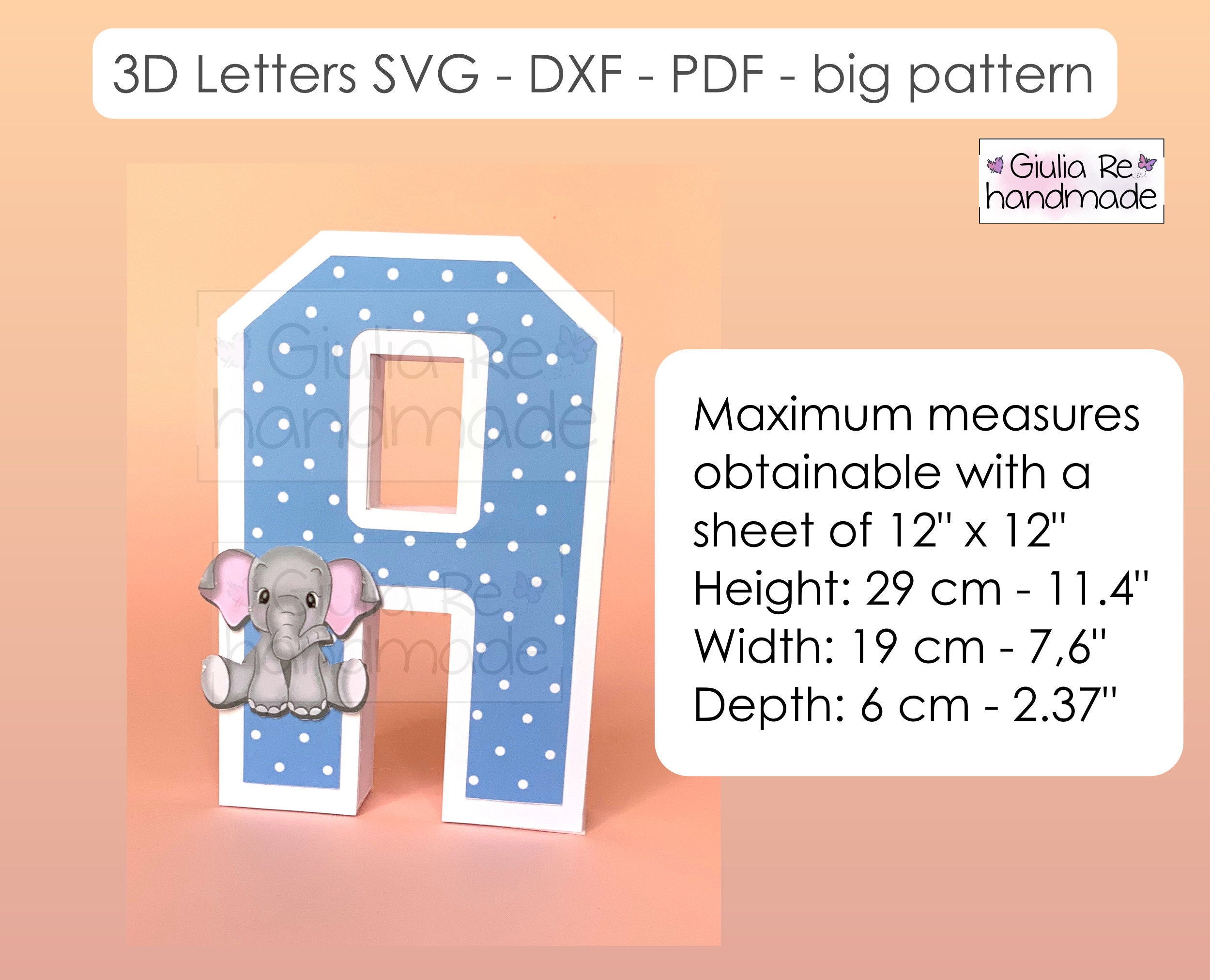 3d Letters Svg 3d Letters Template Cricut Svg Files Layers - Etsy