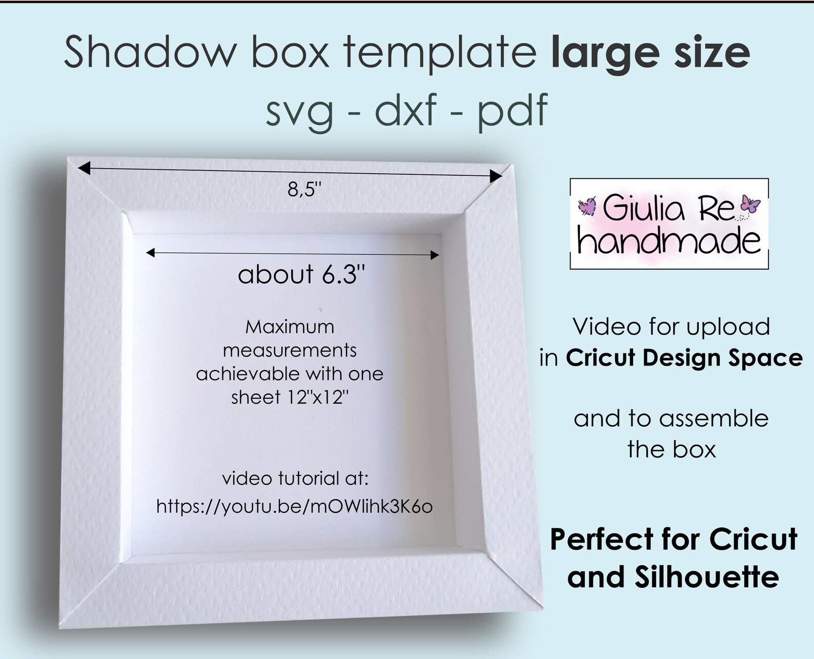 Shadow Box Svg Template Svg Files for Cricut and Silhouette - Etsy Canada