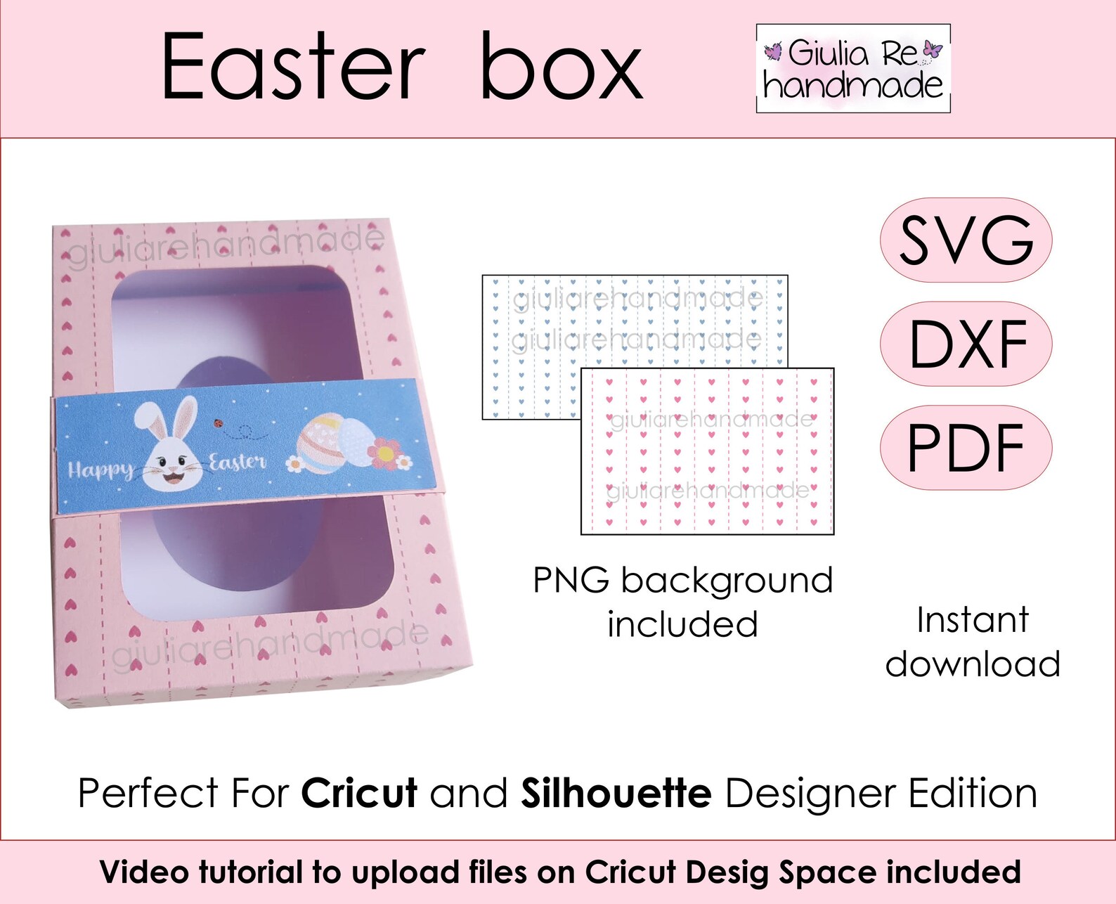 Easter Box Svg Template Svg Files for Cricut and Silhouette - Etsy