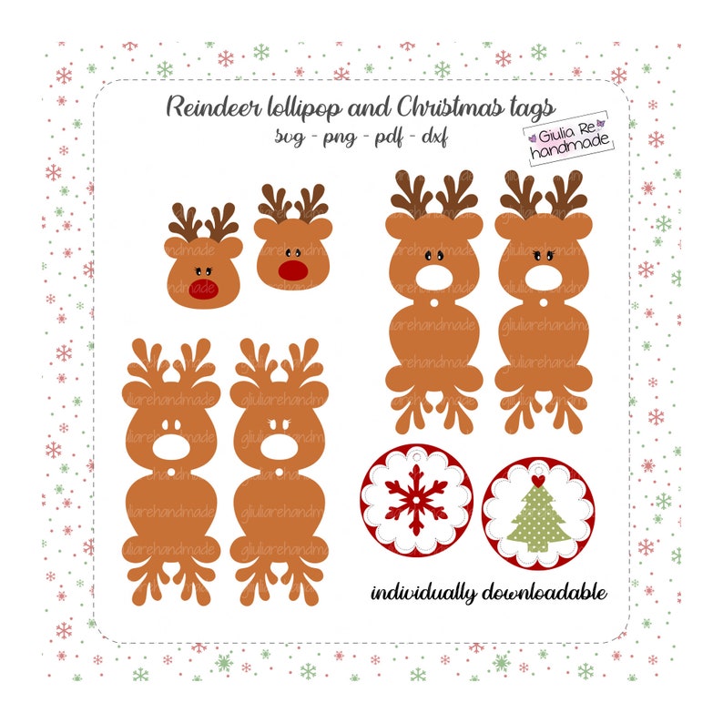 Svg Files for Cricut, Reindeer Svg, Christmas Svg, Holiday, PNG, DXF ...