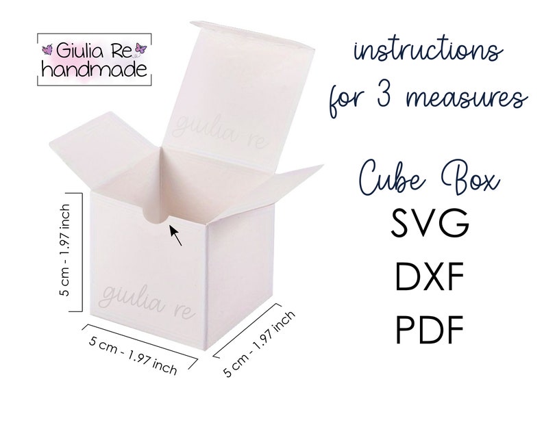 Cube Box Svg, Gift Box, Jewelry Box, Svg for Cricut and Silhouette High ...