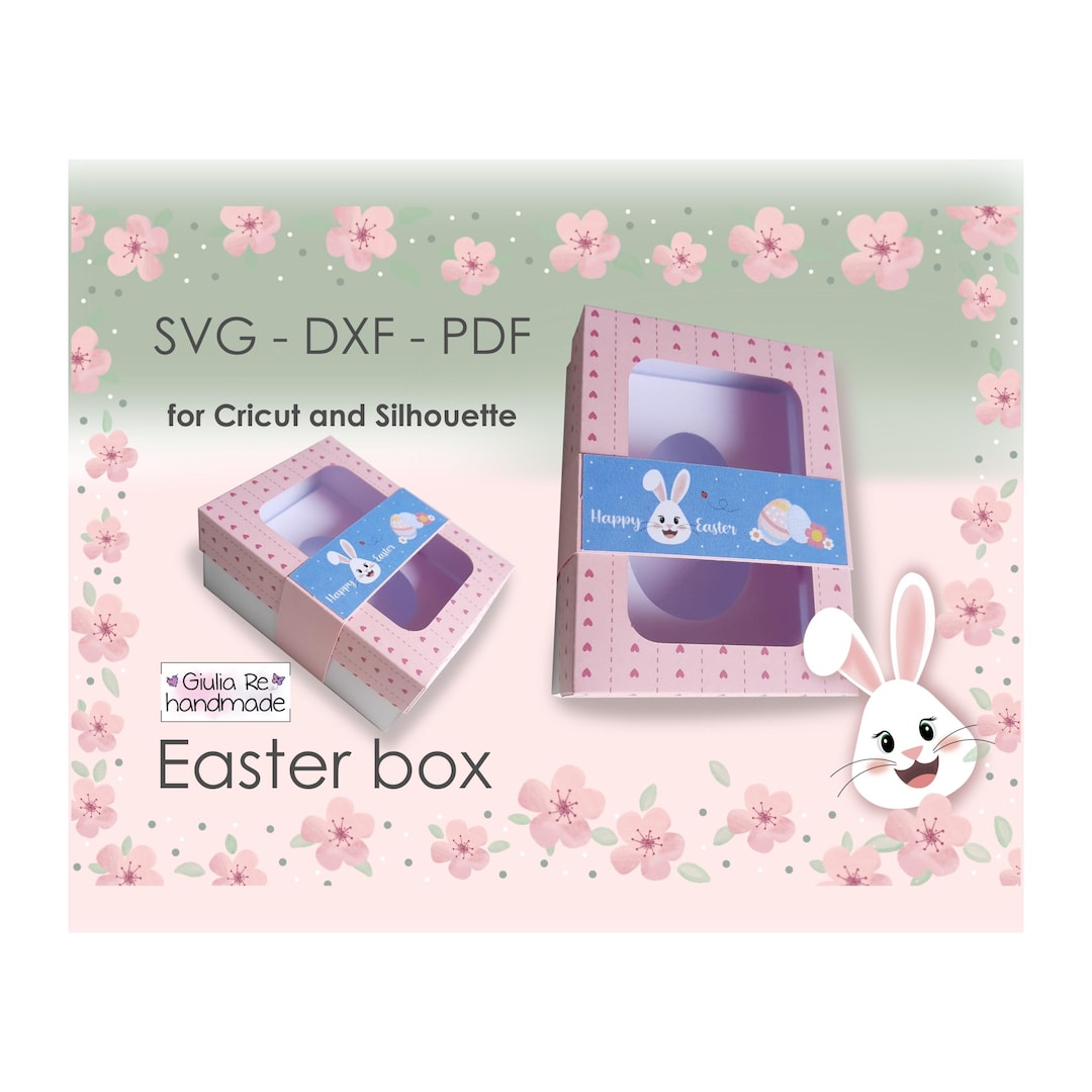 Easter Box Svg Template, Svg Files for Cricut and Silhouette, Tutorial ...