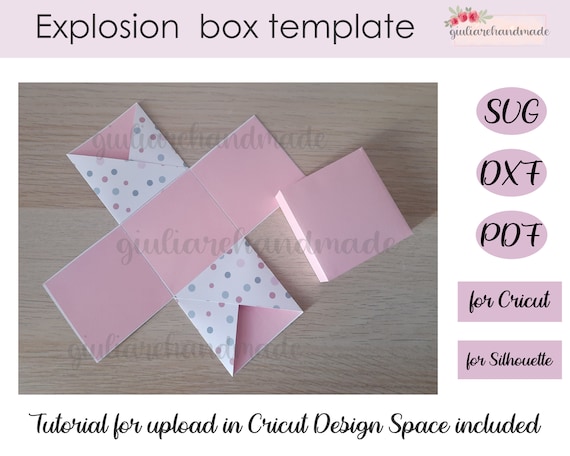 Explosion Box Box Svg Template Svg Files for Cricut and - Etsy
