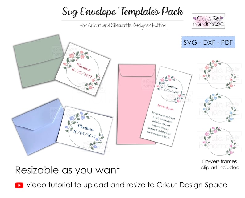 Envelope Templates Svg Files for Cricut Envelope Svg Video - Etsy