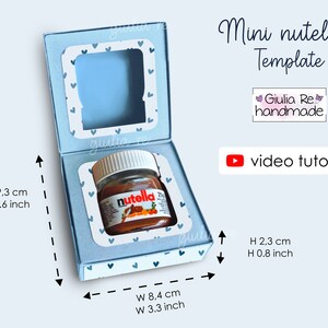 Nutella Box SVG, Svg Files for Cricut and Silhouette, Tutorial for ...
