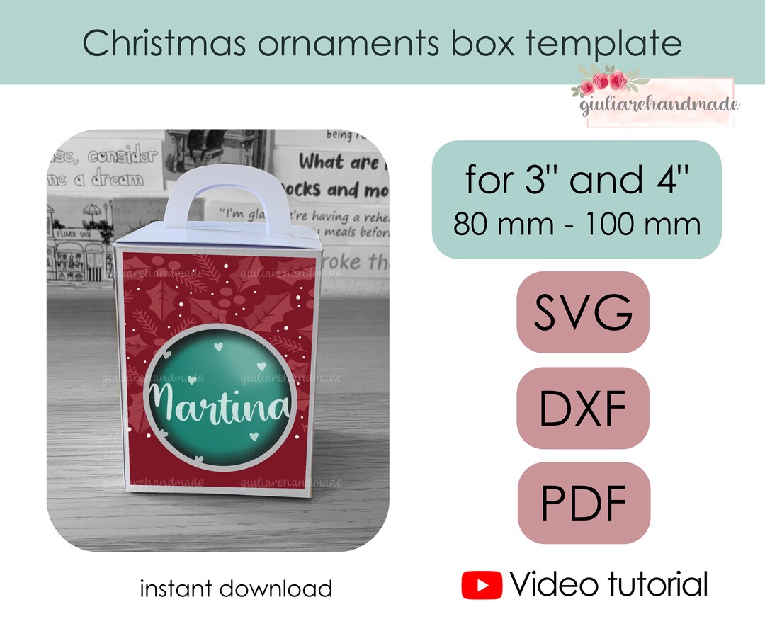 Svg Box, Christmas Box Svg, Gift Box, Jewelry Box, Svg for Cricut and ...