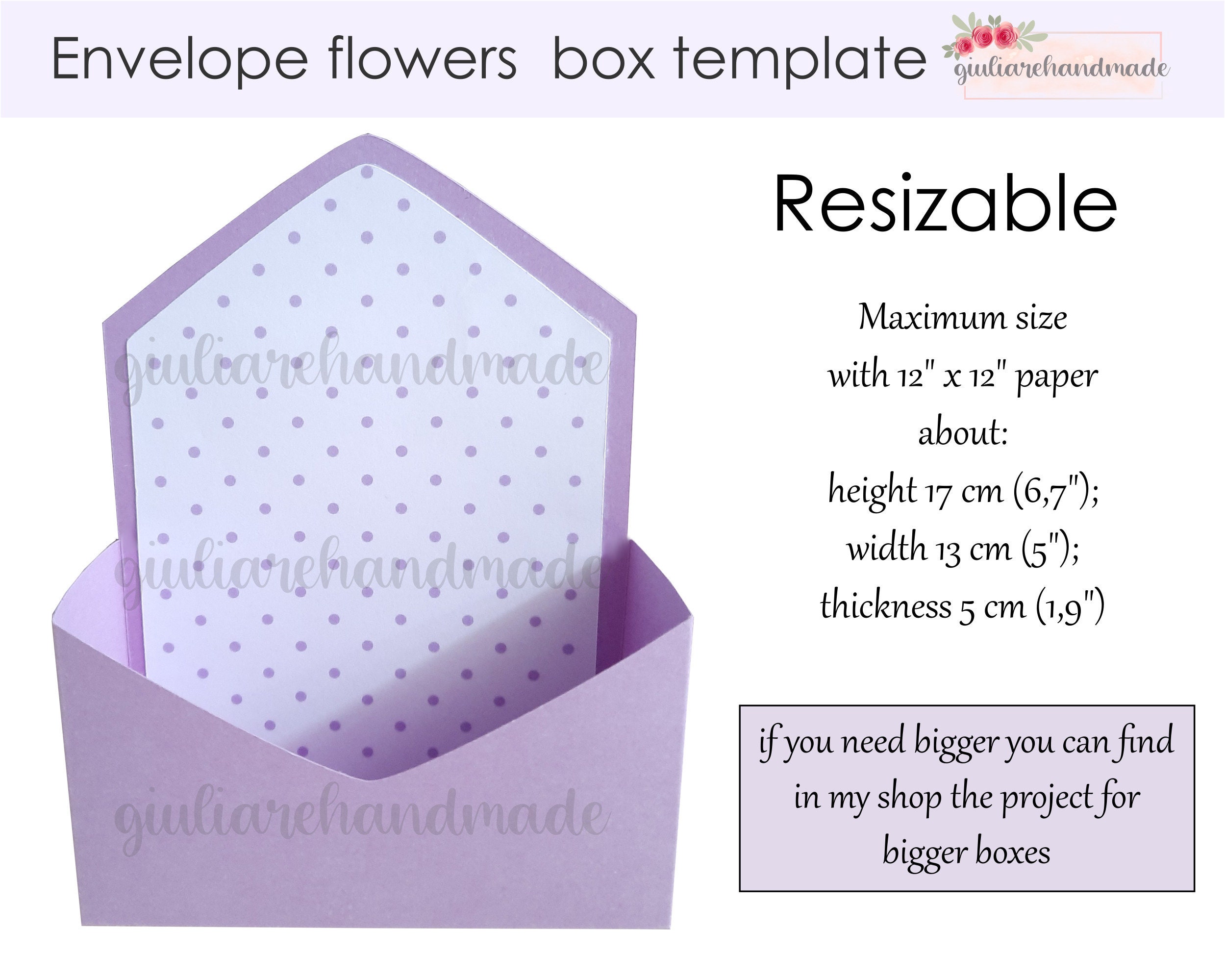 Envelope Template Box Svg Template Svg Files for Cricut and - Etsy