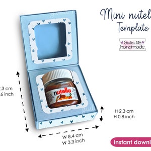 Nutella Box SVG, Svg Files for Cricut and Silhouette, Tutorial for ...
