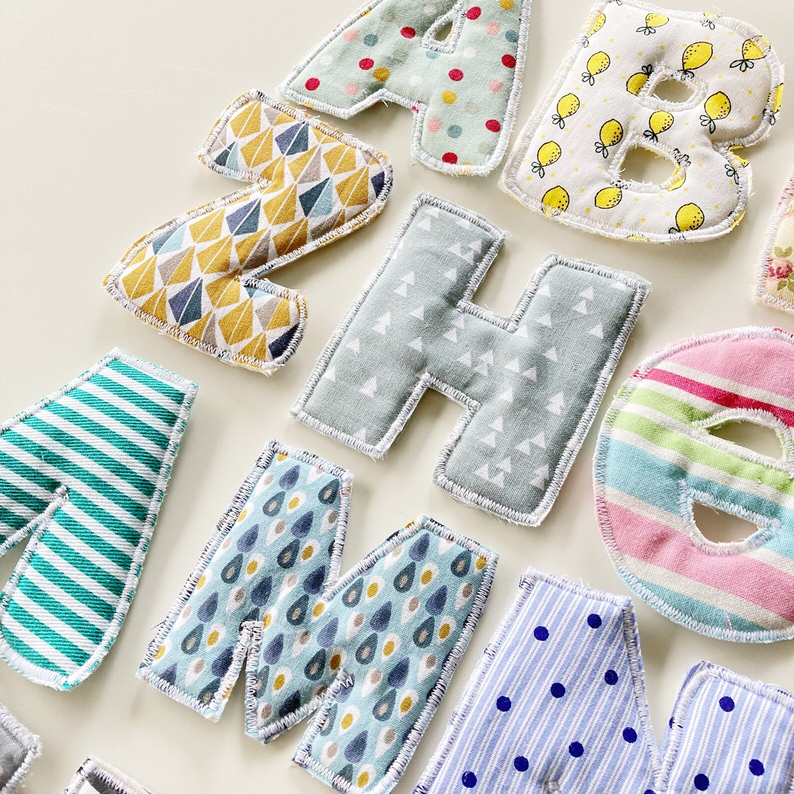 Alphabet Magnets With a Twist Magnetic Fabric Learning Fun Unique and ...