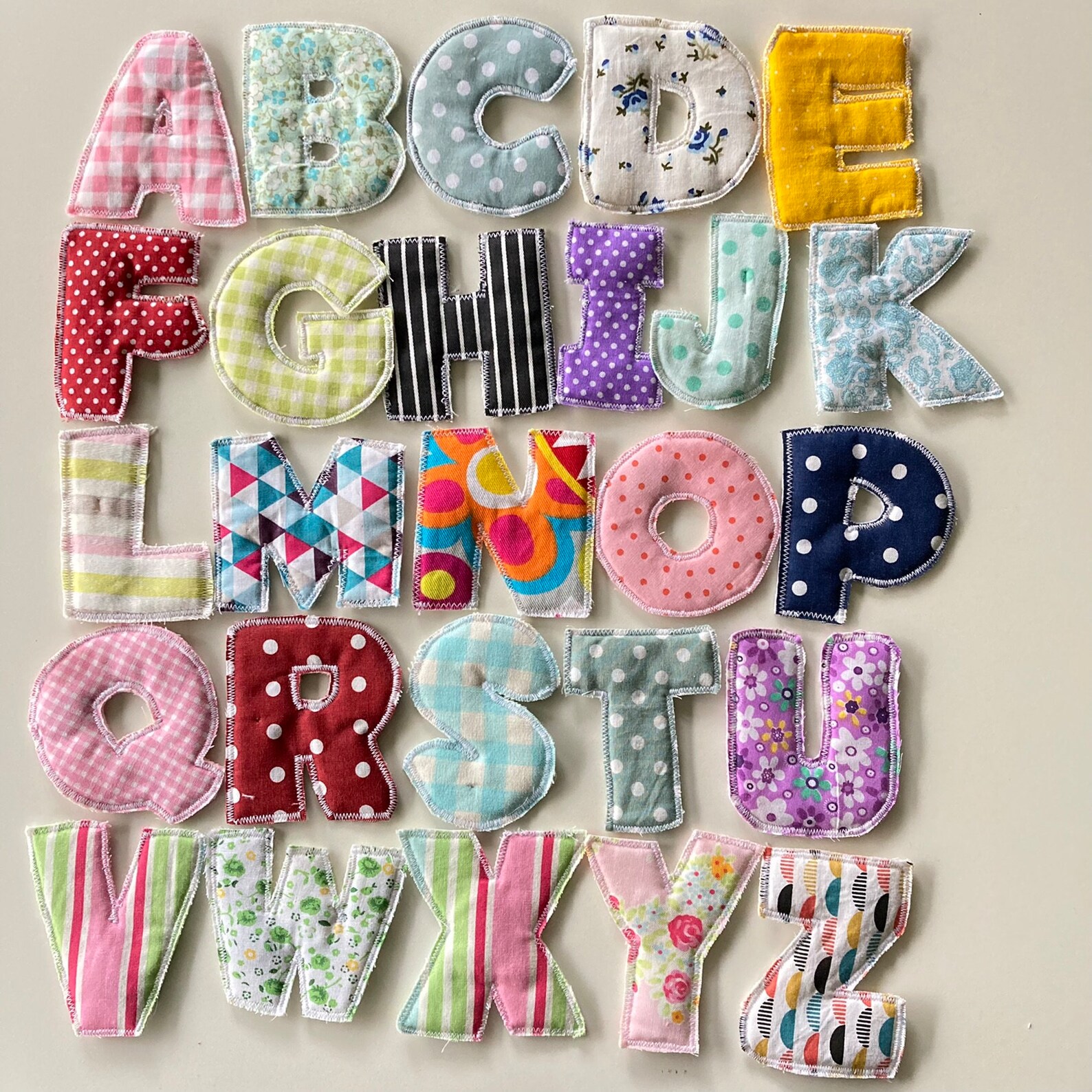 Alphabet Magnets With a Twist Magnetic Fabric Learning Fun Unique and ...