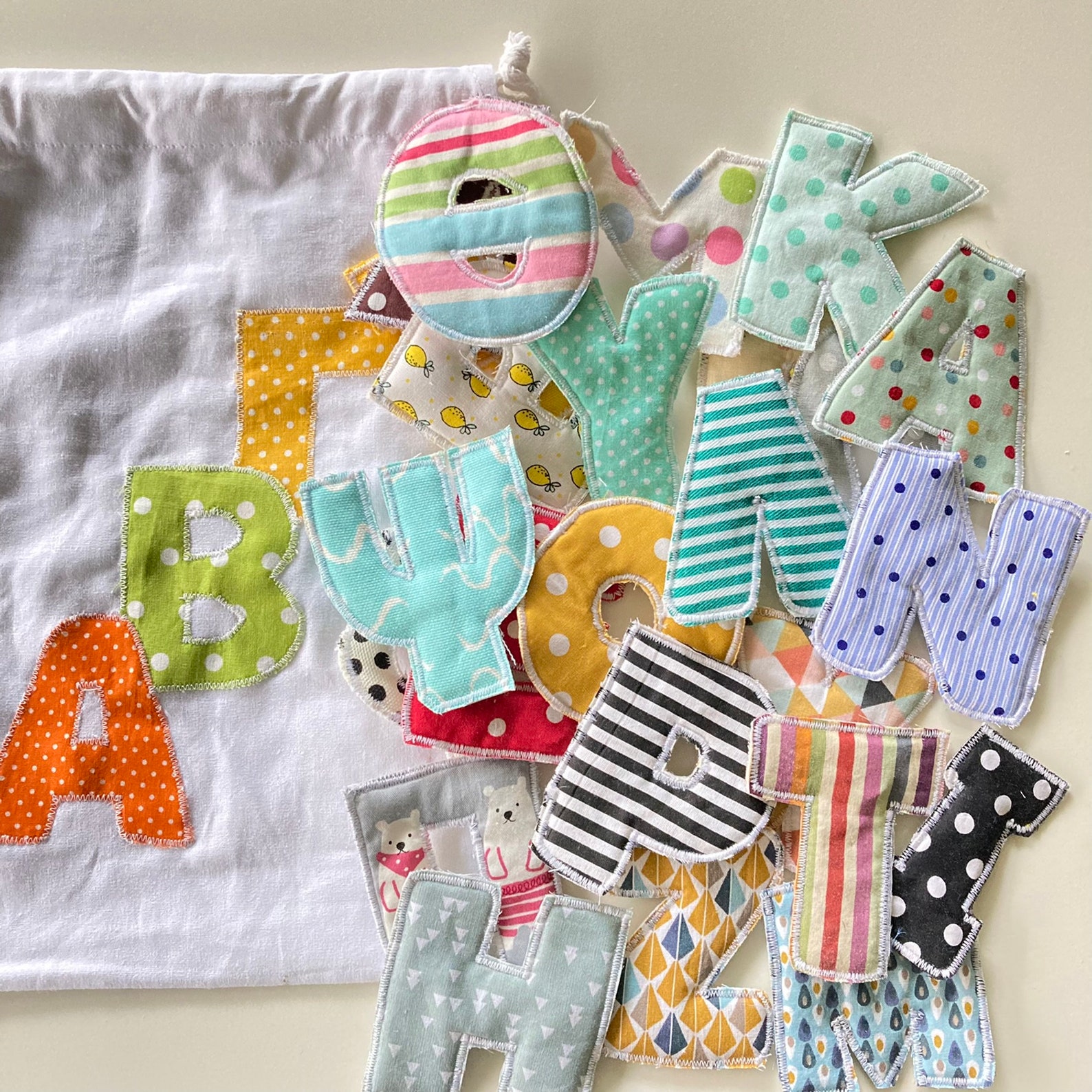 Alphabet Magnets With a Twist Magnetic Fabric Learning Fun Unique and ...