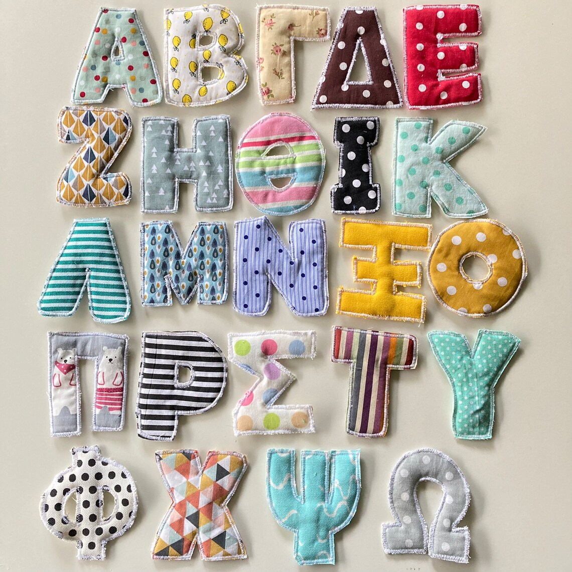 Alphabet Magnets With a Twist Magnetic Fabric Learning Fun Unique and ...