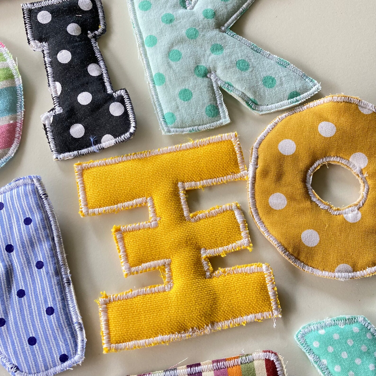 Alphabet Magnets With a Twist Magnetic Fabric Learning Fun Unique and ...