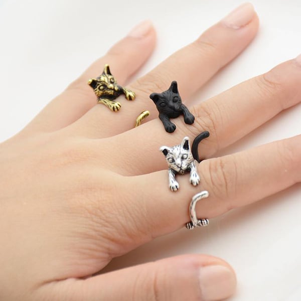 Adjustable Cat Ring - Etsy