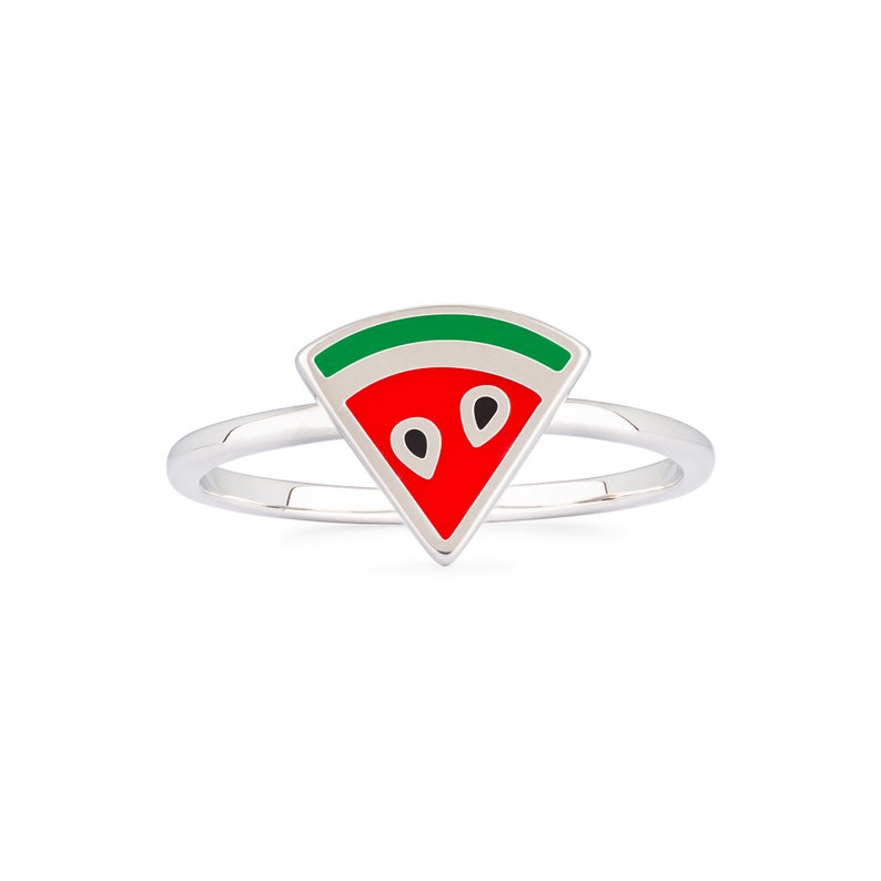 Enamel Watermelon Ring Fruit Ring Fruit Jewelry Enamel - Etsy