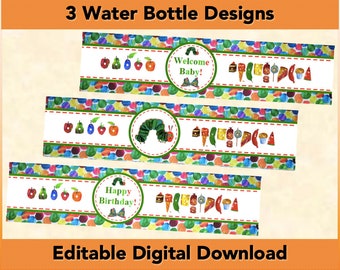 Caterpillar Labels | Etsy