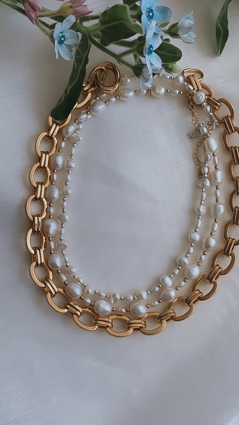 Large Link Chain Choker Massive Gold Chain Necklace - Etsy