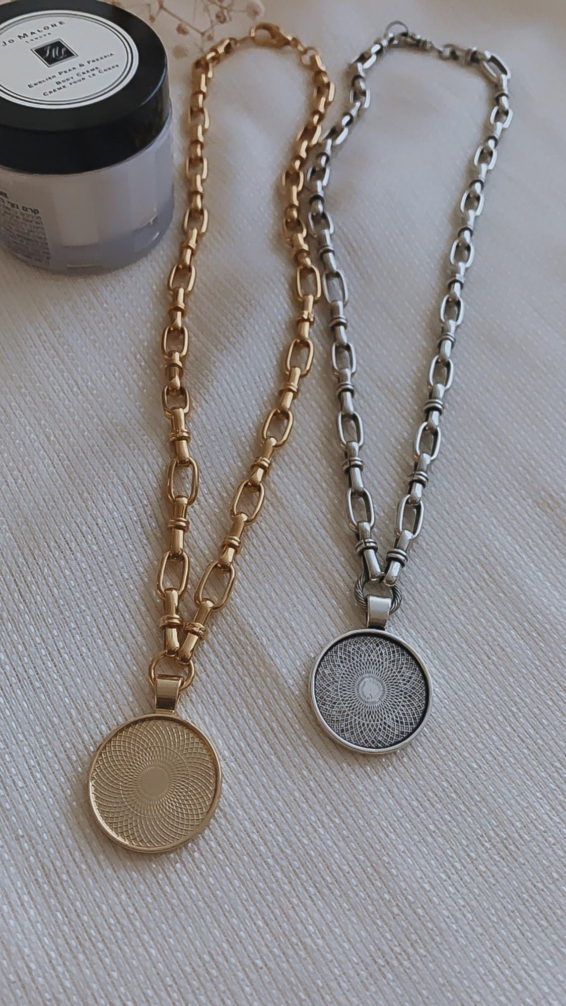 Medallion Coin Necklace Coin Choker Coin Charm Necklace | Etsy