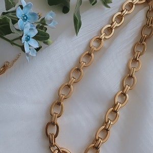 Large Link Chain Choker Massive Gold Chain Necklace - Etsy