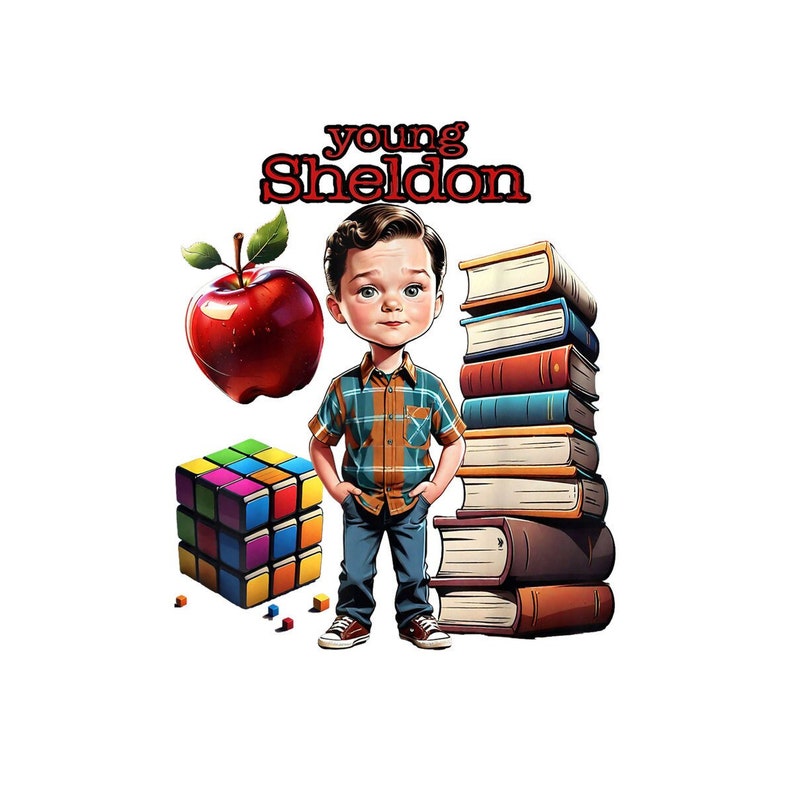 Young Sheldon Graphic Digital PNG. - Etsy