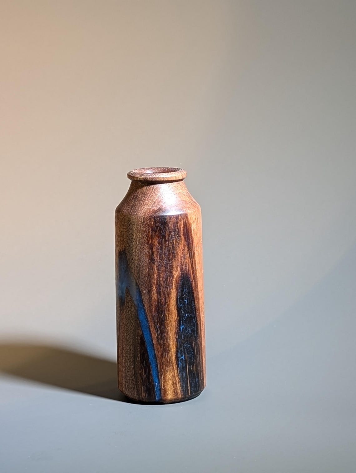 Rustic Wood and Resin Bud Vase - Unique Flower Vase for Weddings ...