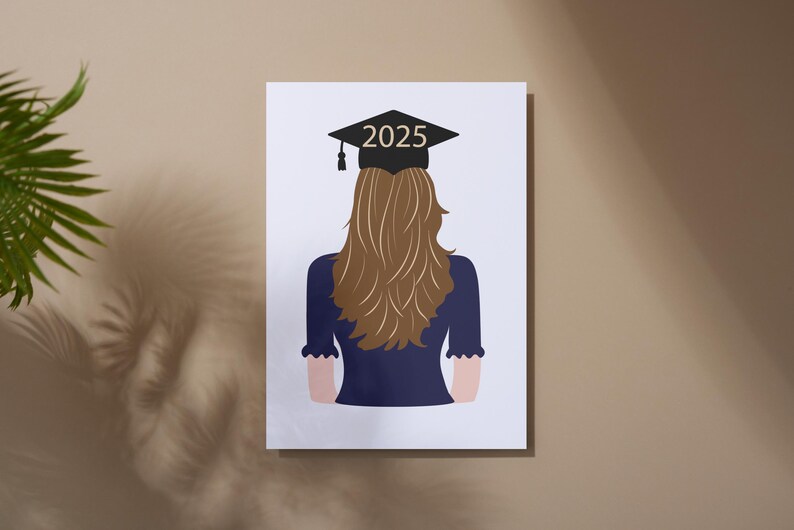 Graduation Girl 2025 Clipart, SVG File, Senior 2025 Women, Instant ...