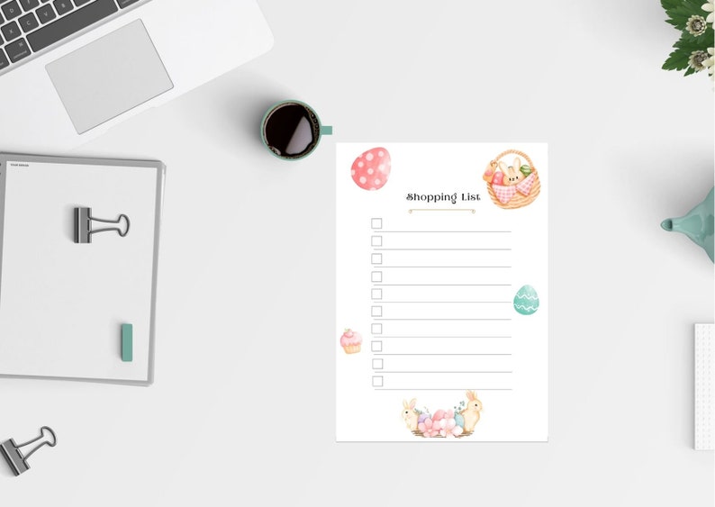 Easter Shopping List, Instant Download File, Printable at Home - Etsy