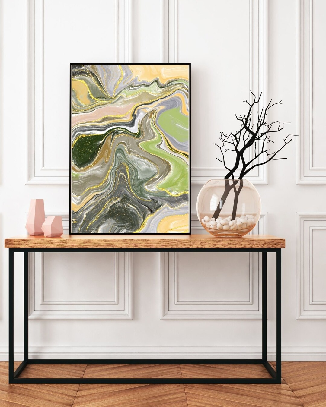 Abstract Wall Art, Colorful Wall Art, Printable Wall Art, Green ...