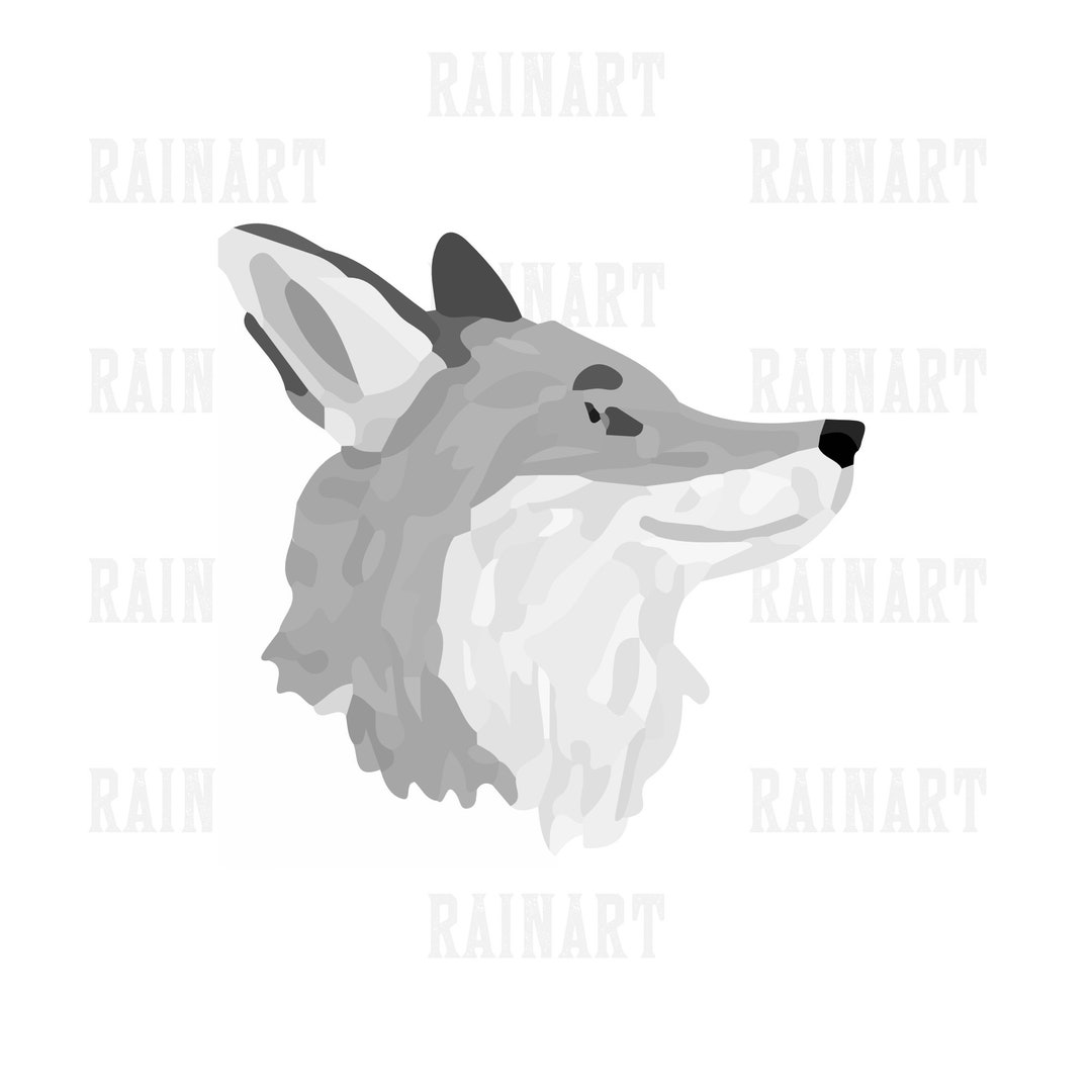 Fox Head 1 Svg - Fox Silhouette - Animal Svg - Clipart for Kids - Etsy