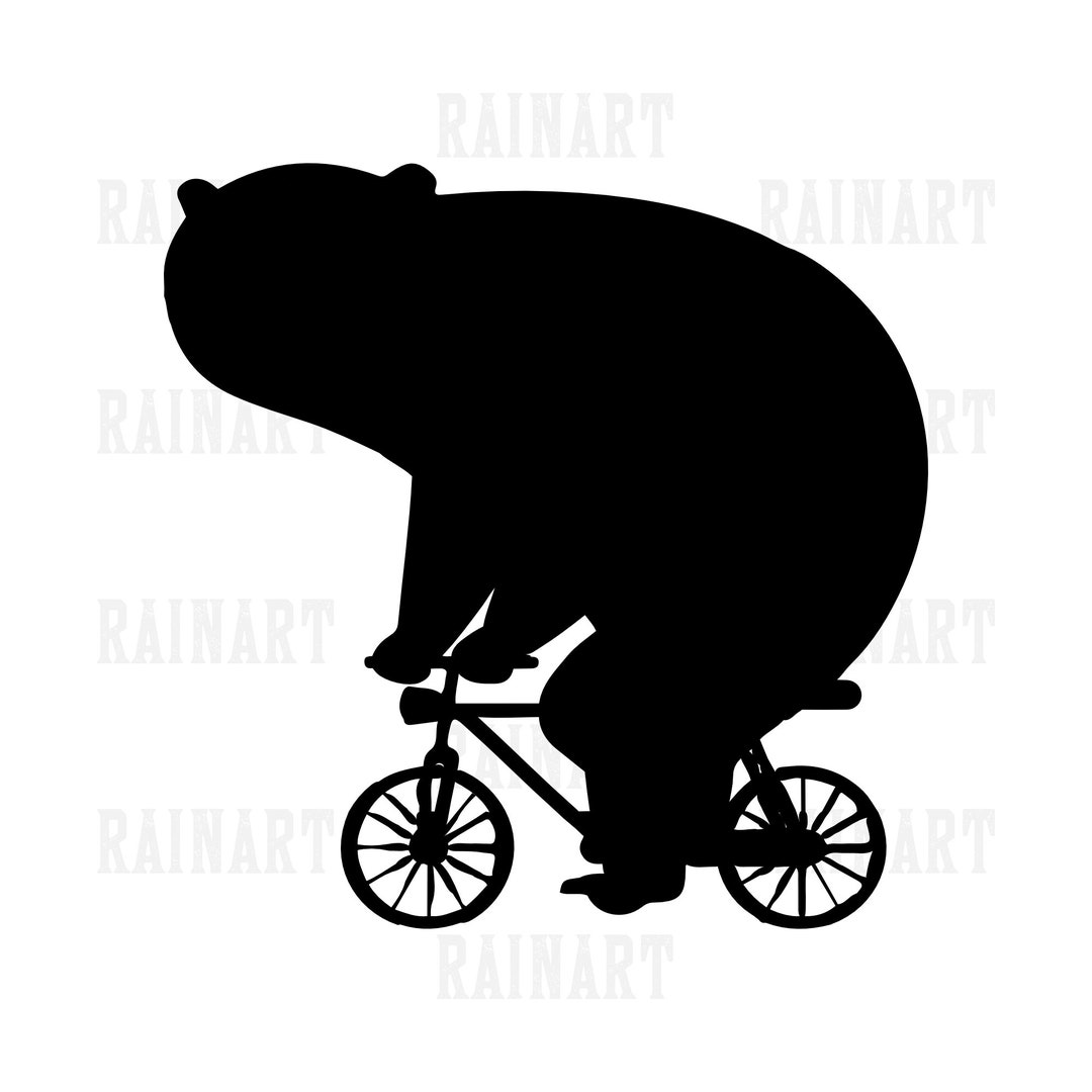 Bear 5 Svg - Bear Design - Bike - Bear Vector - Bear Graphic - Design ...