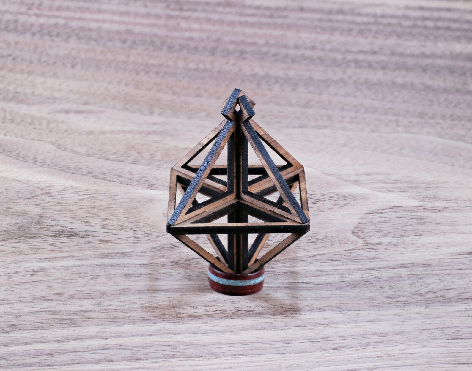 Five 3D Christmas Ornaments cube Octahedron Pyramid - Etsy