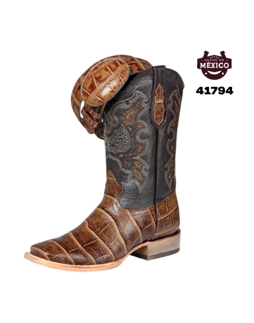 Botas De Lujo Vaqueras De Piel Teju Con Estampado De Lagarto Para ...