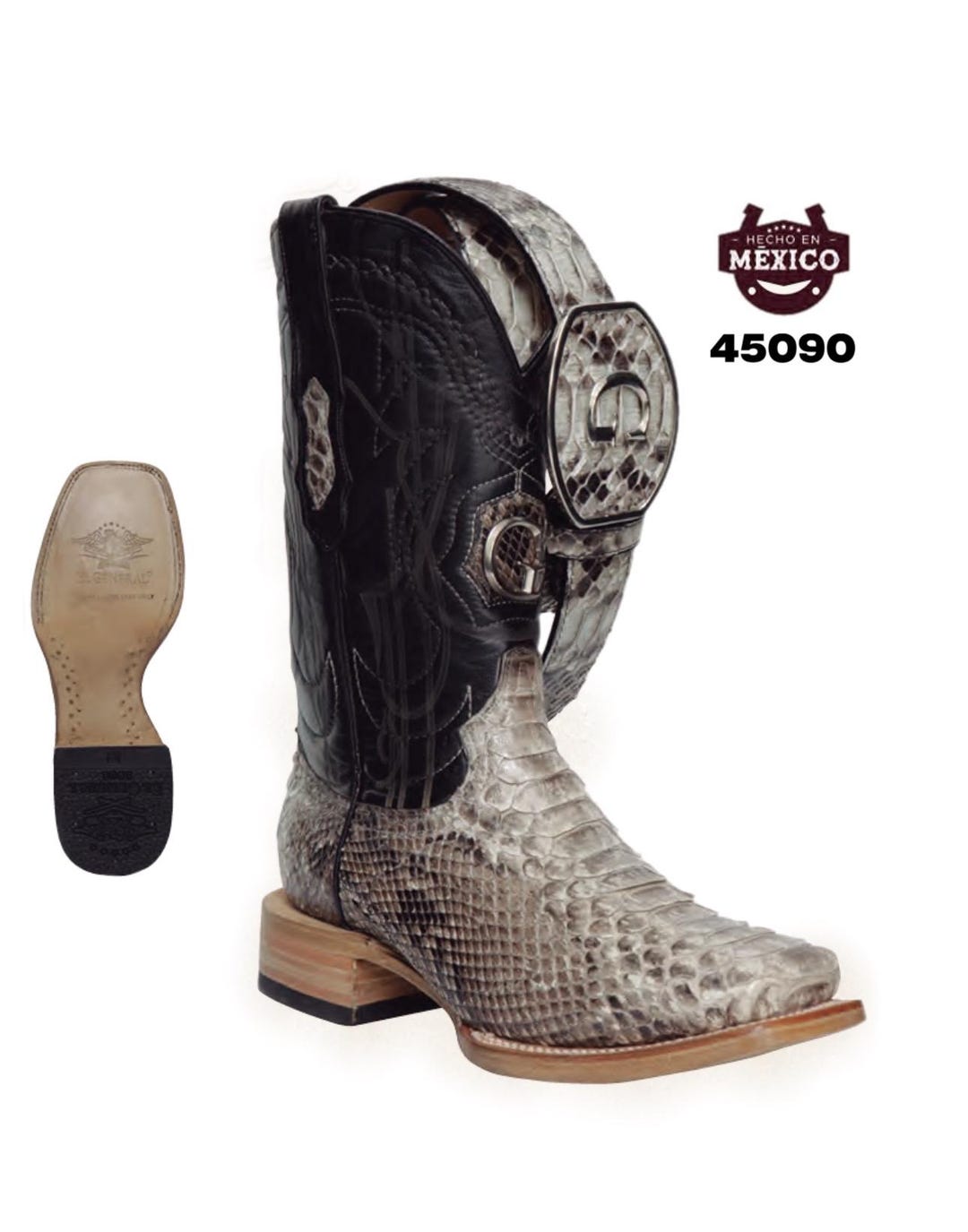 Original Deluxe Rodeo Cowboy Boot EL GENERAL for Man (lizard & Phyton ...