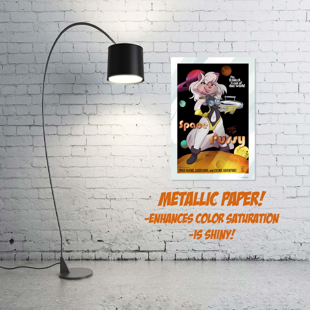 Space Pussy Sawyer Pinup - Metallic/archival! - Etsy