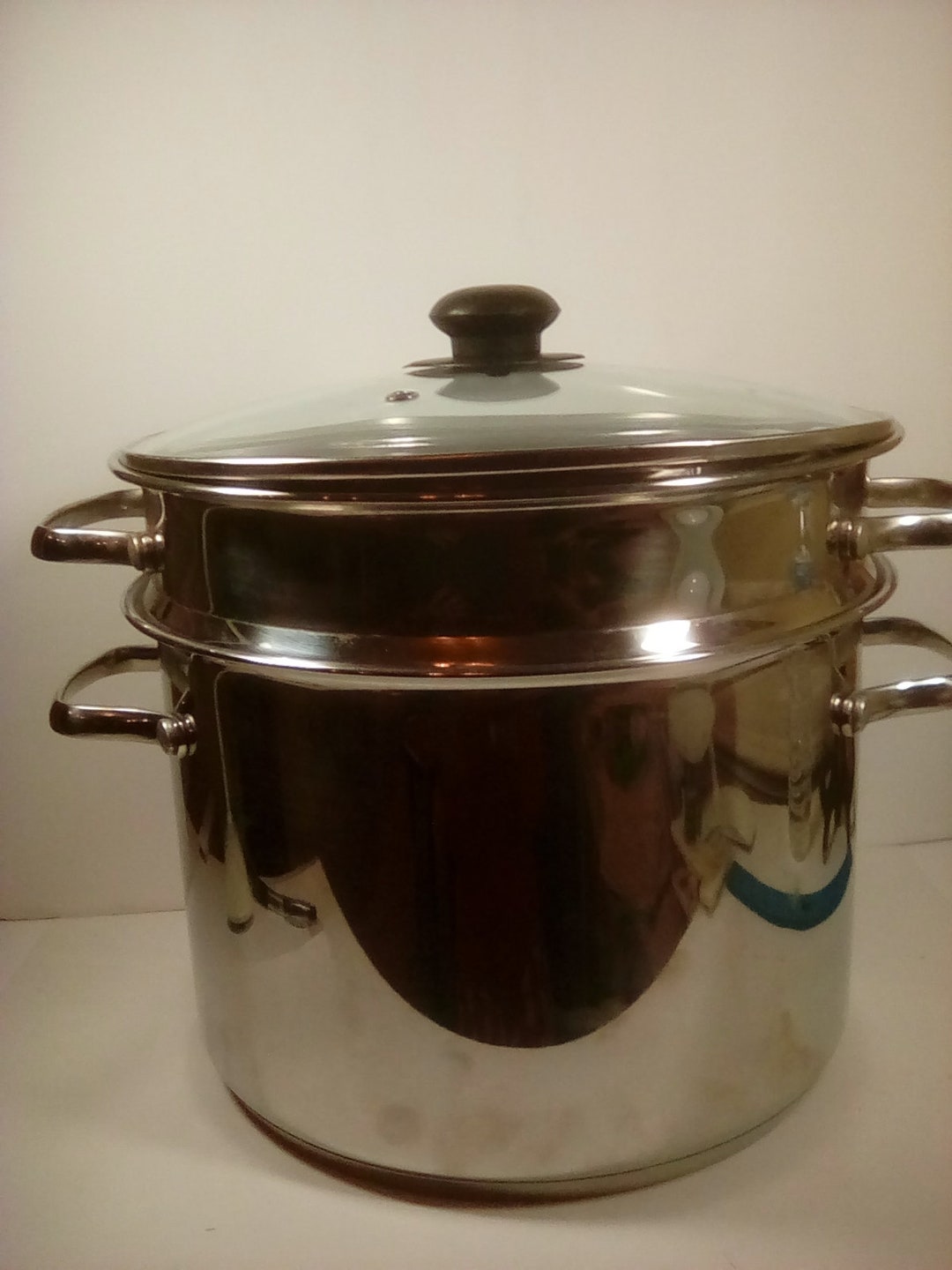 3 Piece Professional Stock Pot Metal Pan and Strainer - Etsy