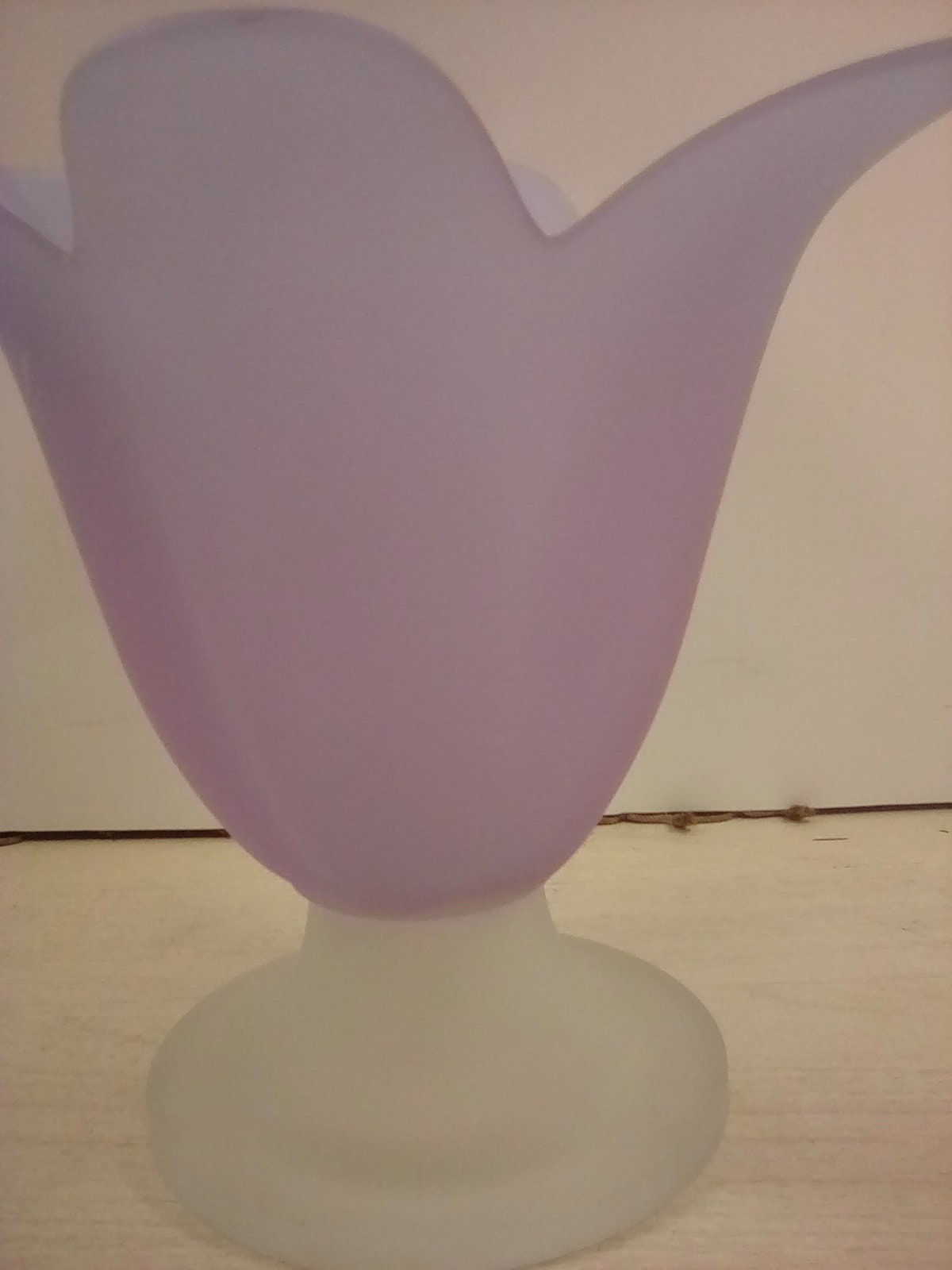 Tulip shape glass vase | Etsy