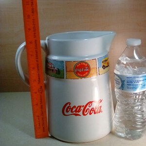 Ceramic Coca-cola Serving Pitcher - Etsy