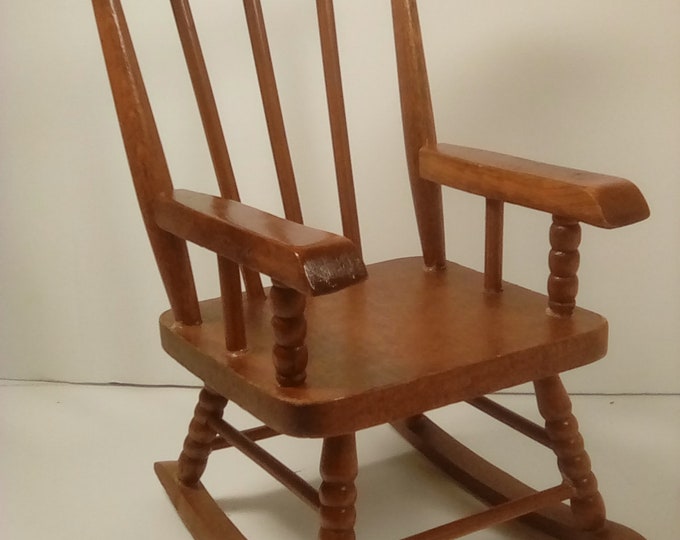 Wooden Doll Rocking Chair.. - Etsy