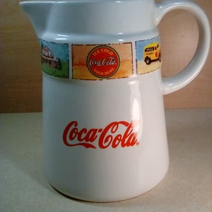 Ceramic Coca-cola Serving Pitcher - Etsy