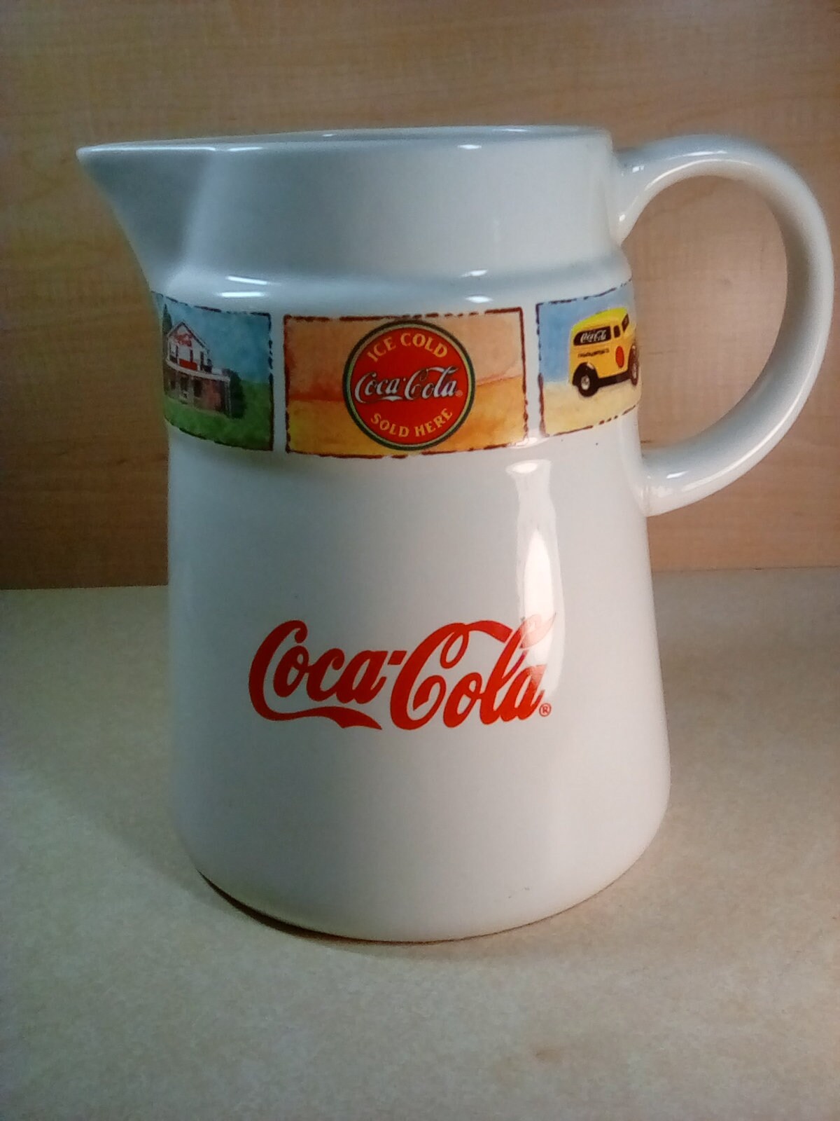 Ceramic Coca-cola Serving Pitcher - Etsy