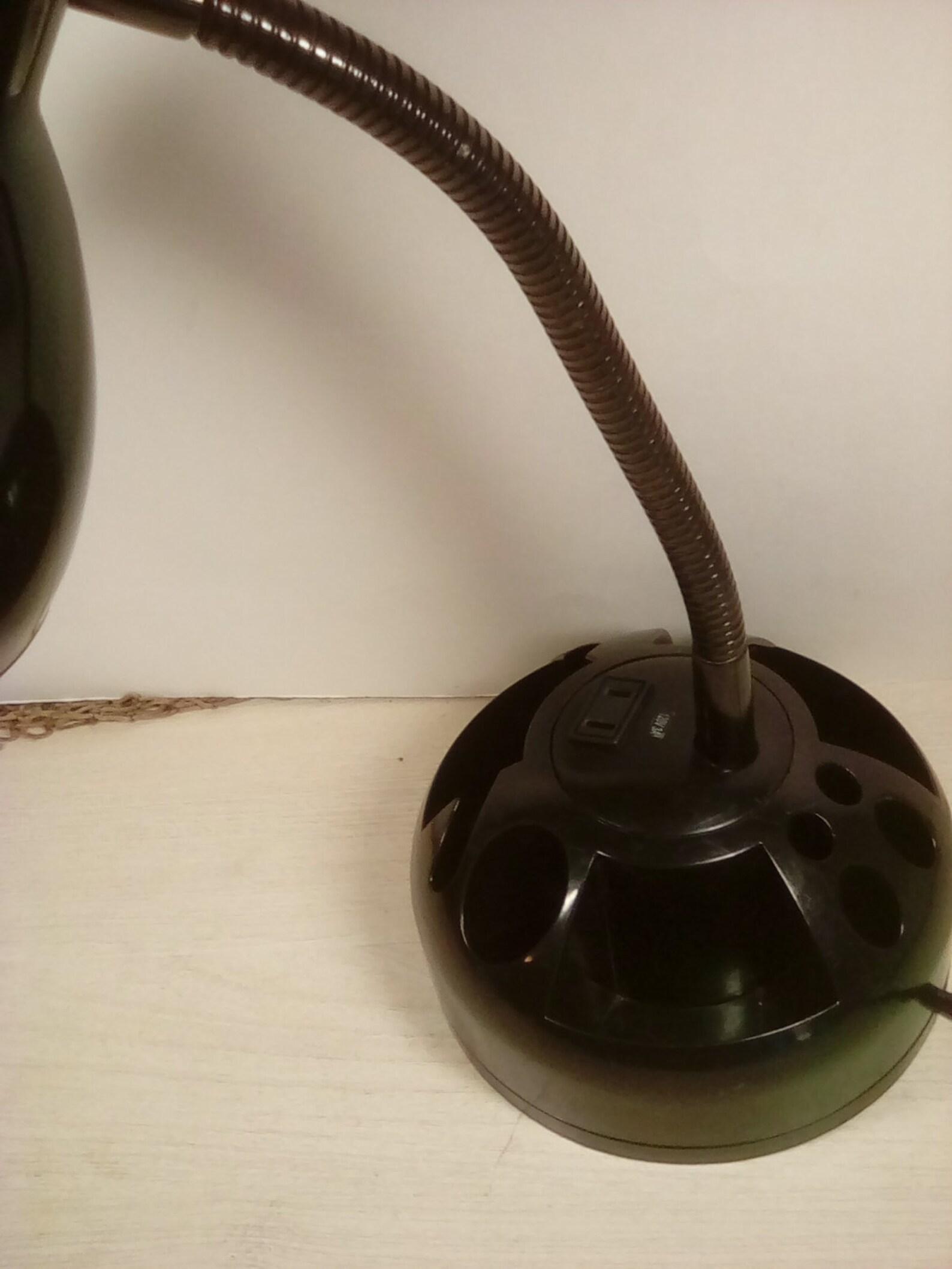 Black Gooseneck Adjustable Lamp With Rotating Caddy - Etsy