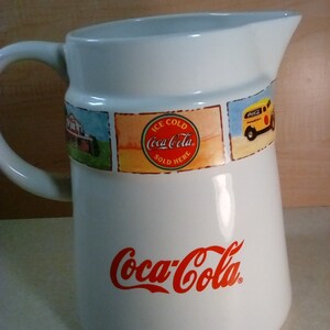 Ceramic Coca-cola Serving Pitcher - Etsy