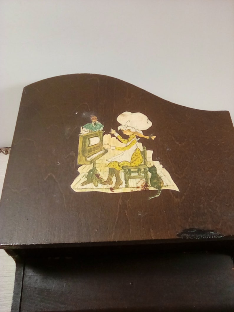 Toyo Piano Wood Jewelry/ Music Box | Etsy