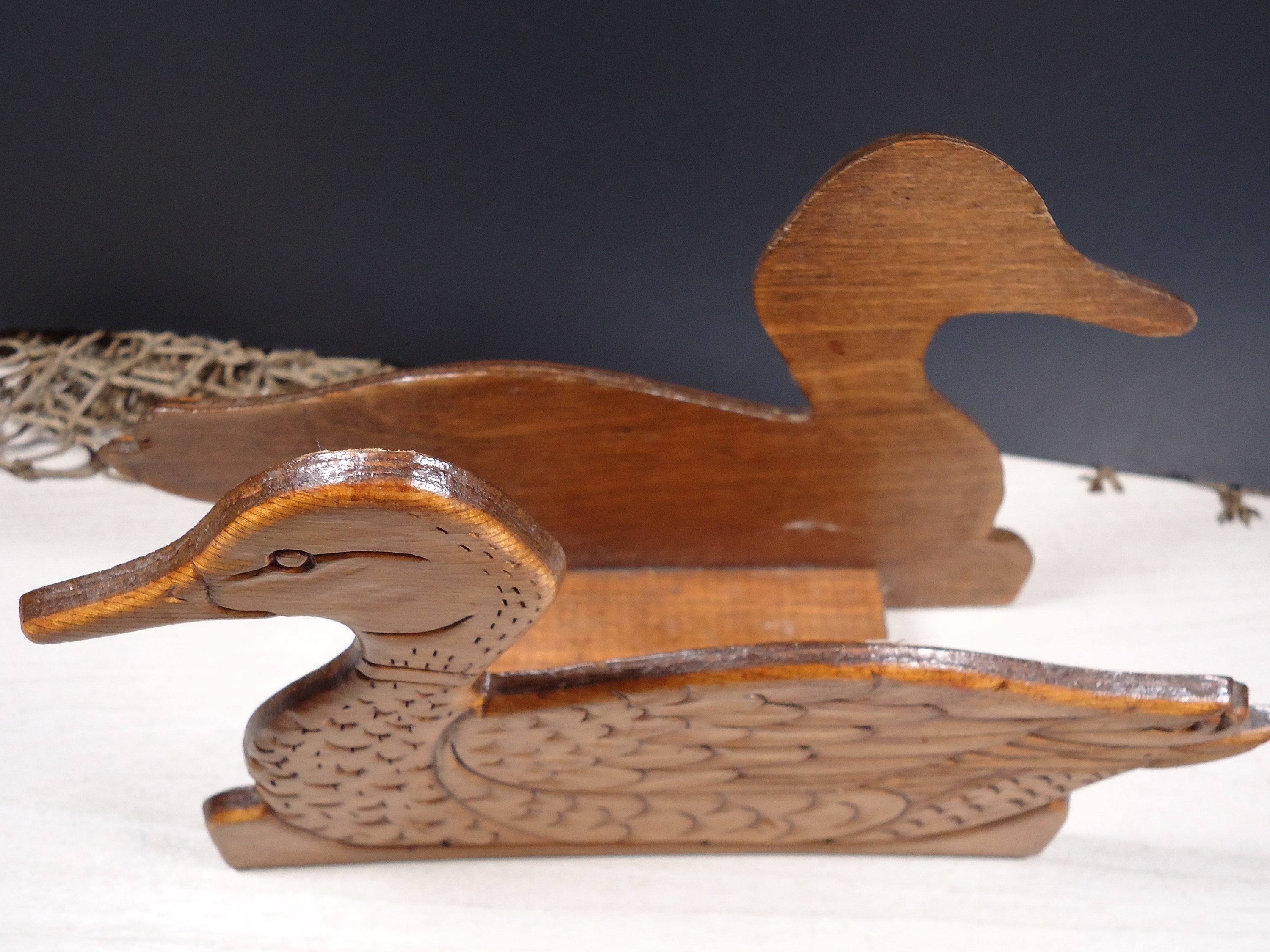 Wooden Duck Napkin Holder - Etsy