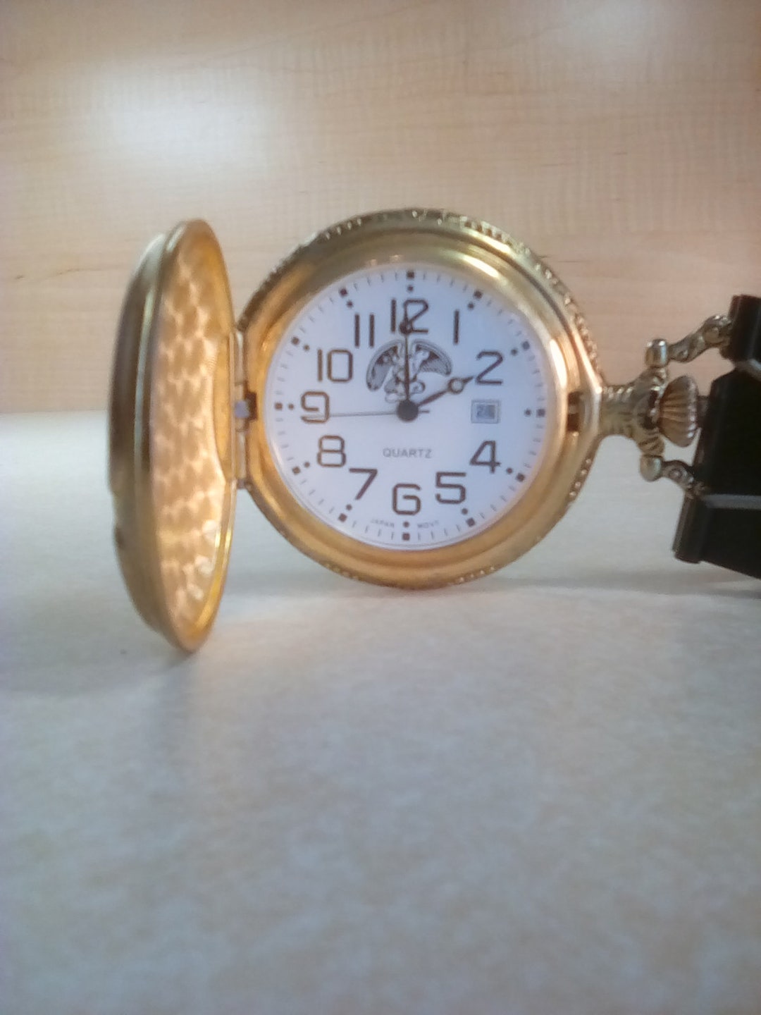 Bald Eagle Quartz Pocket Watch - Etsy