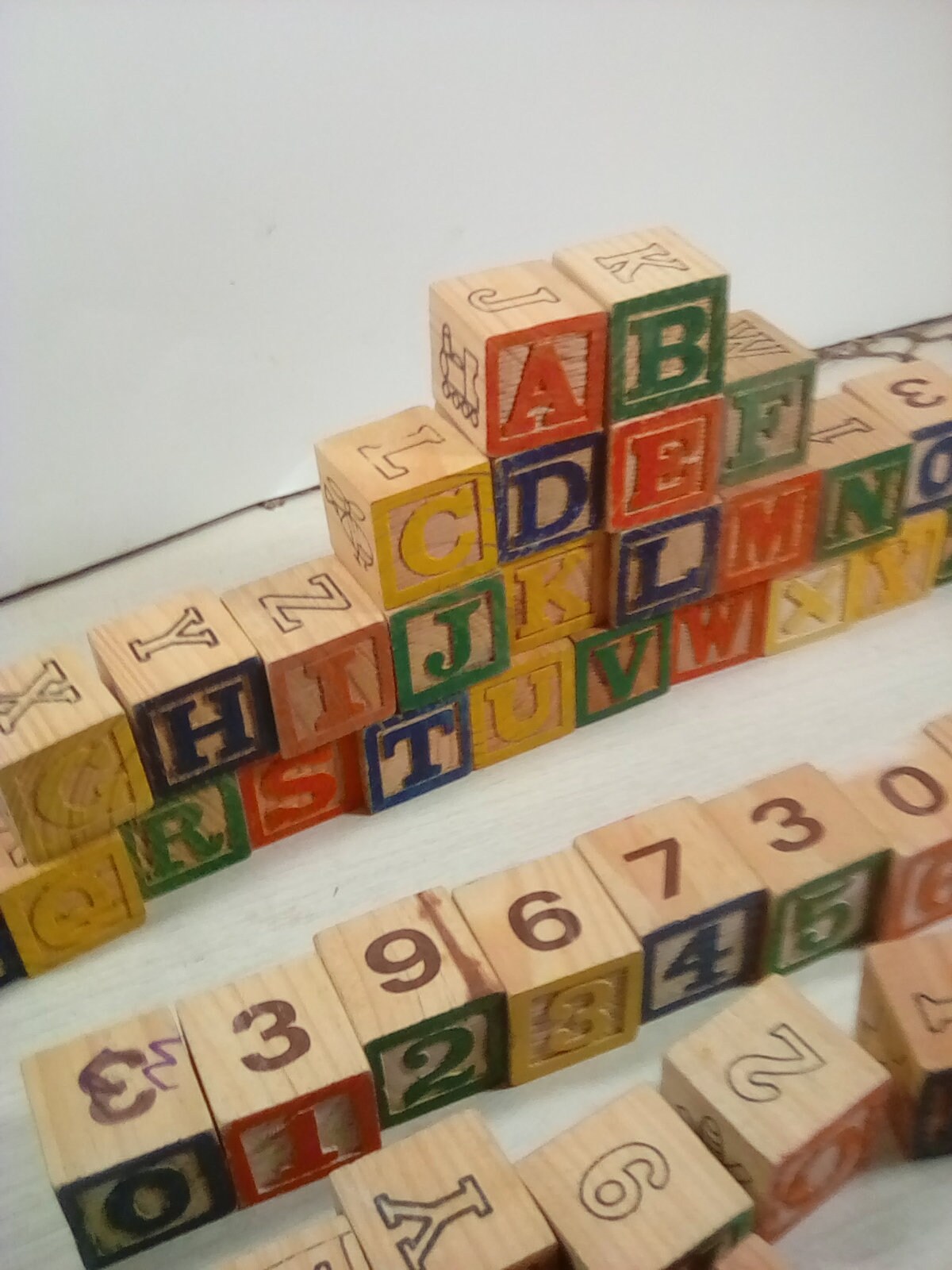 Vintage Small Wood ABC Letter Blocks - Etsy