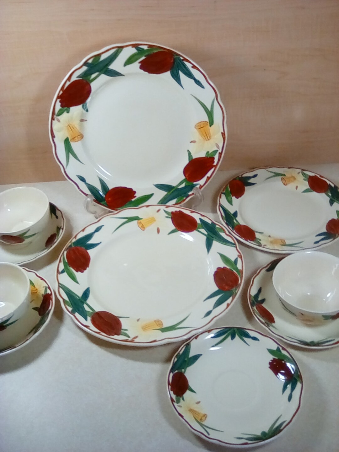 Vintage 10 Pieces of Dutch Garden Dinnerware Titian Ware.adams, Lots of ...